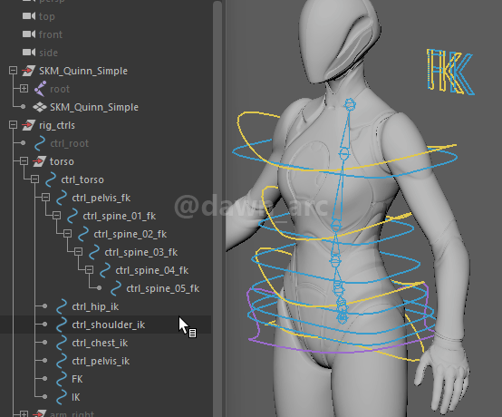 [Maya]Rigging 10 - Spine IK